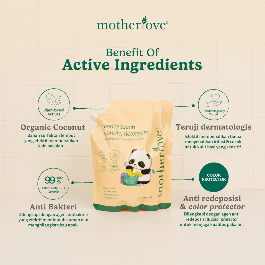Motherlove Tender Touch Laundry Detergent - 900 ml