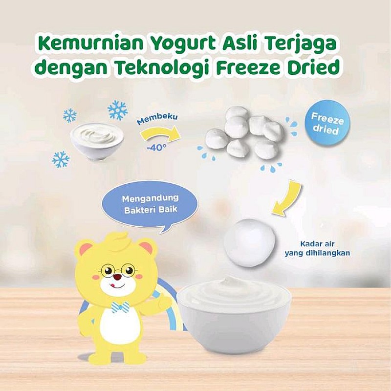 Promina Yogurt Melt Snack Yoghurt Cemilan Sehat Bayi 8 gr - Milk