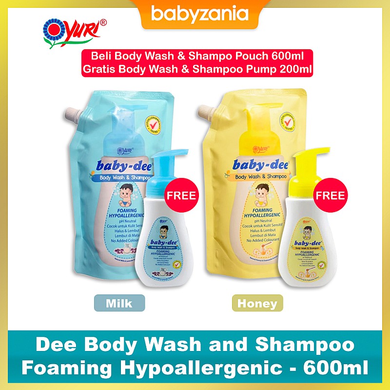 Baby Dee Body Wash and Shampoo Foaming Hypoallergenic - 600ml