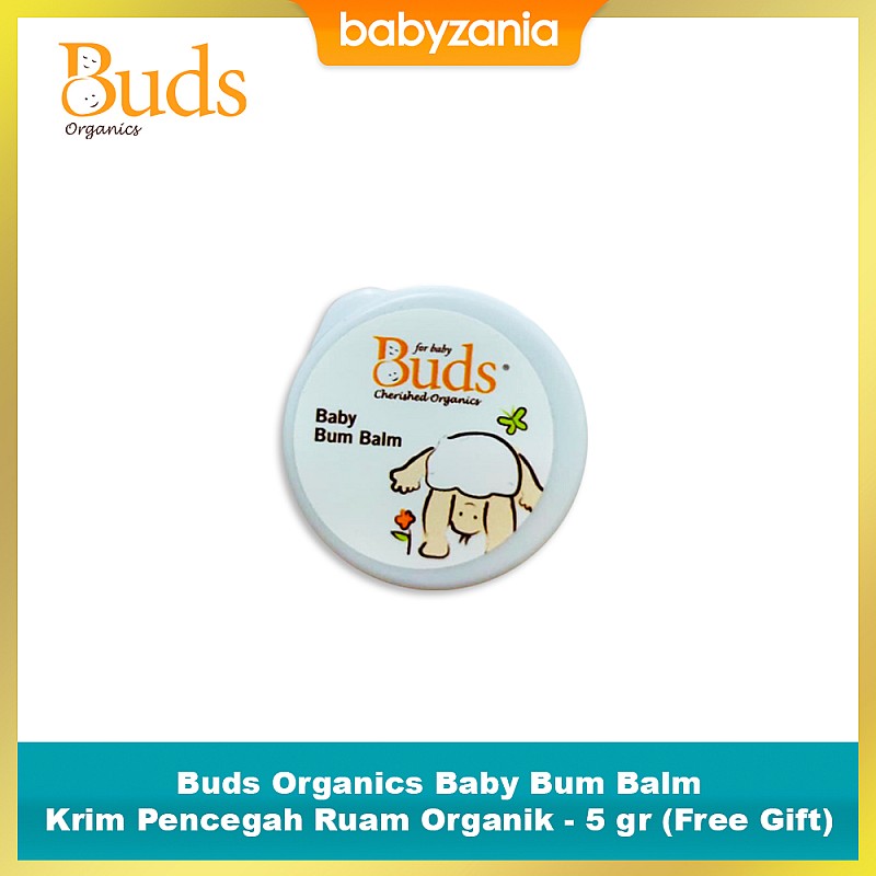 Buds Organics Baby Bum Balm Krim Pencegah Ruam Organik - 5 gr (Free Gift)