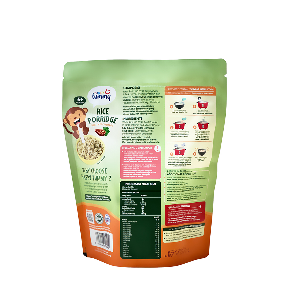 Happy Tummy Rice Porridge Makanan Bayi - 100 gr