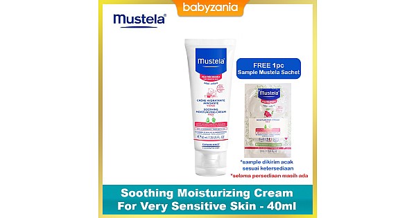 Mustela Soothing Moisturizing Cream for Very Sensitive Skin - 40ml
