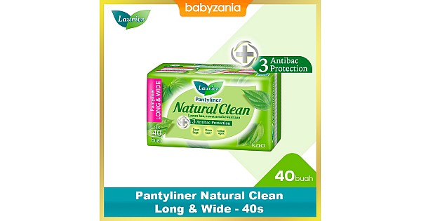 Laurier Pantyliner Natural Clean Long & Wide - 40S