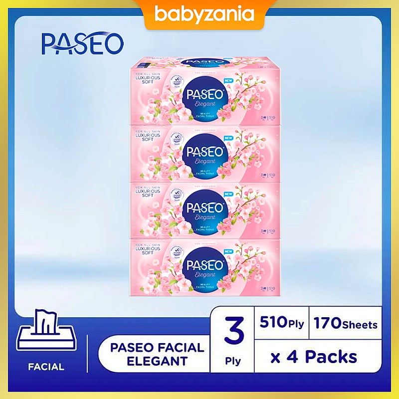 Paseo Luxury Facial Tissue Multi Pack 3 Ply 510ply - 1 PACK isi 4