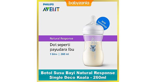 Philips Avent Botol Susu Bayi Natural Response 260 ml Single - Deco ...