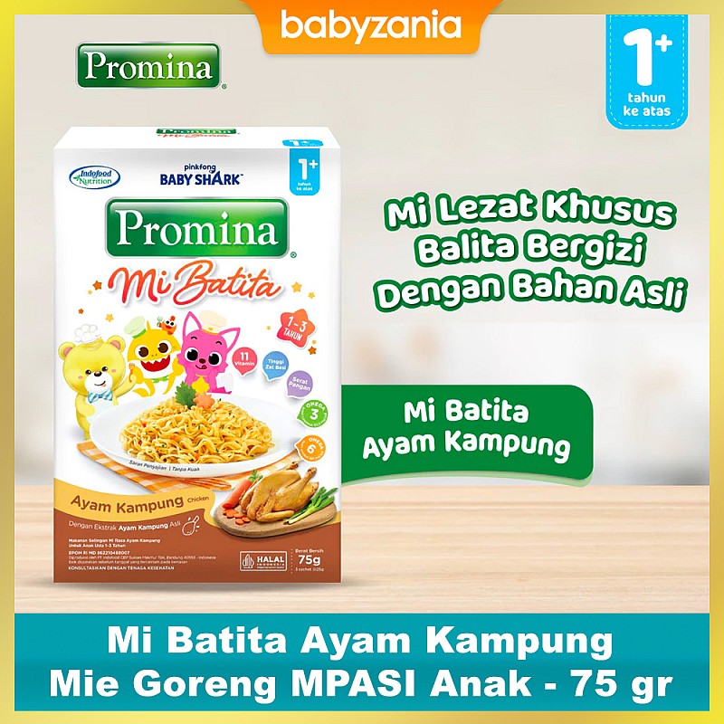Promina Mi Batita Ayam Kampung Mie Goreng Anak MPASI 12+ - 75 gr