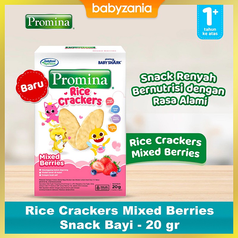 Promina Rice Crackers Brocolli & Kale Snack Bayi - 20gr