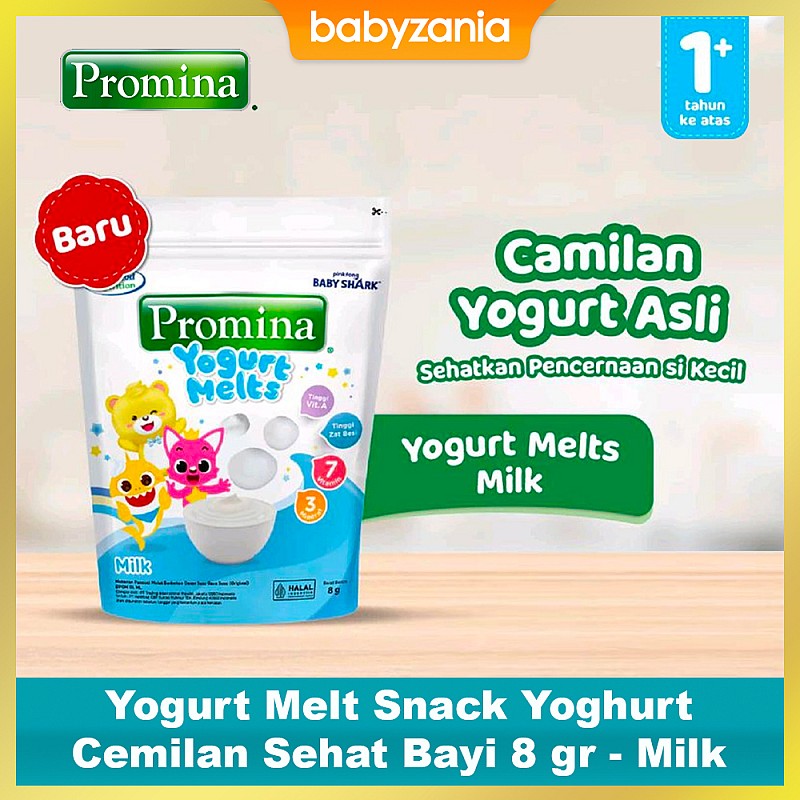 Promina Yogurt Melt Snack Yoghurt Cemilan Sehat Bayi 8 gr - Milk