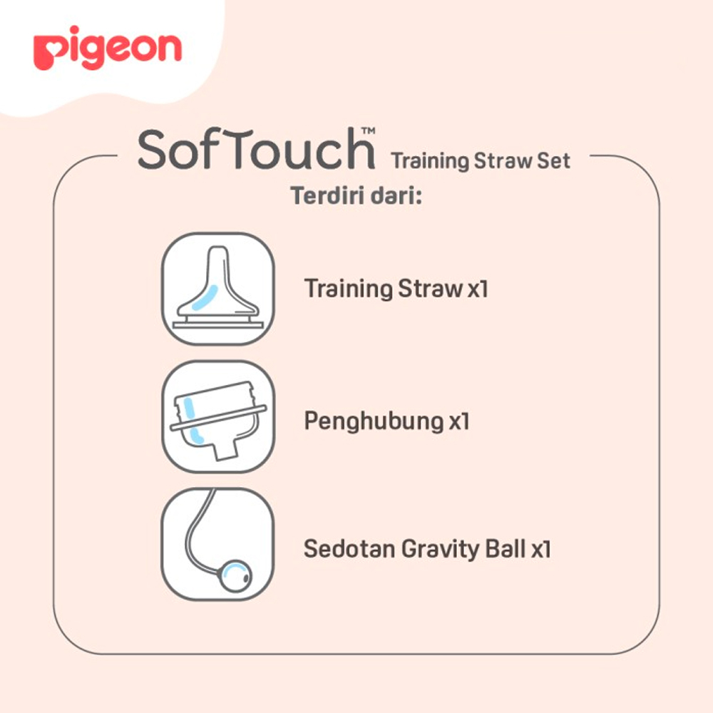 Pigeon SofTouch Training Straw Set