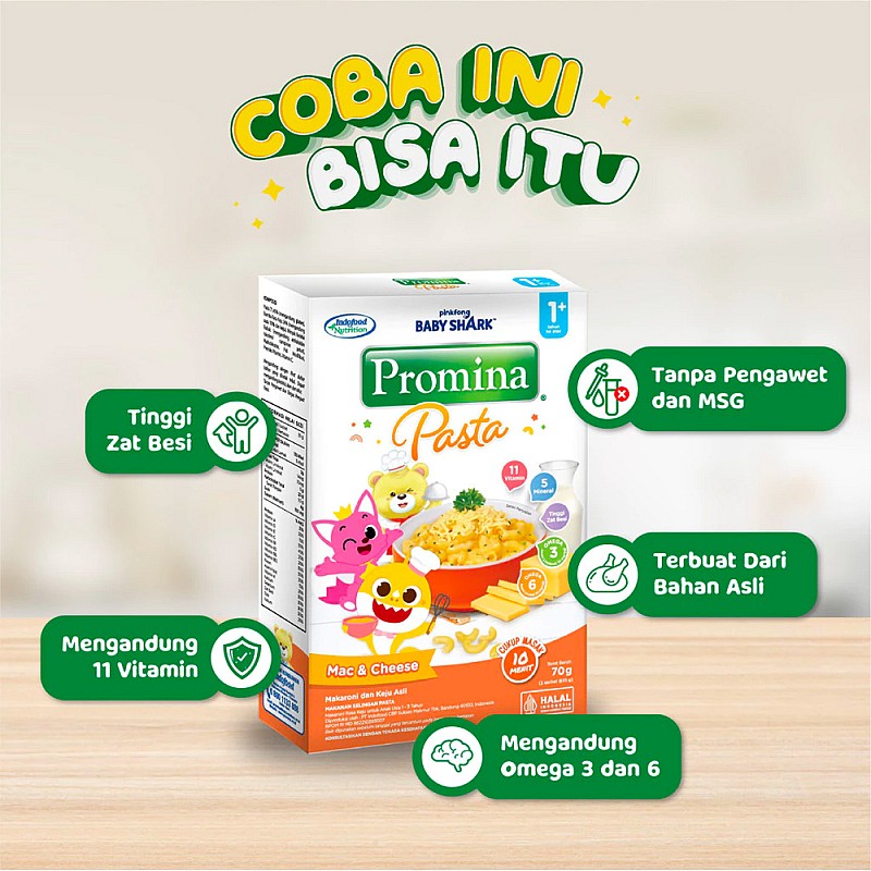 Promina Baby Pasta Mac and Cheese MPASI Bayi 12+ - 70 gr