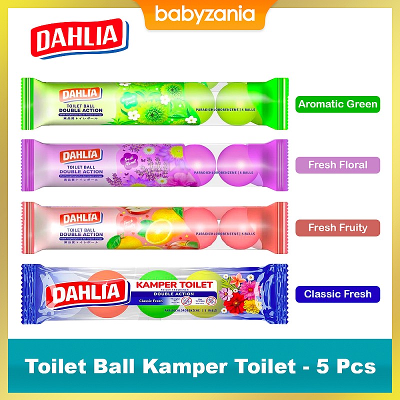 Dahlia Toilet Ball Kamper Toilet - 5 Pcs