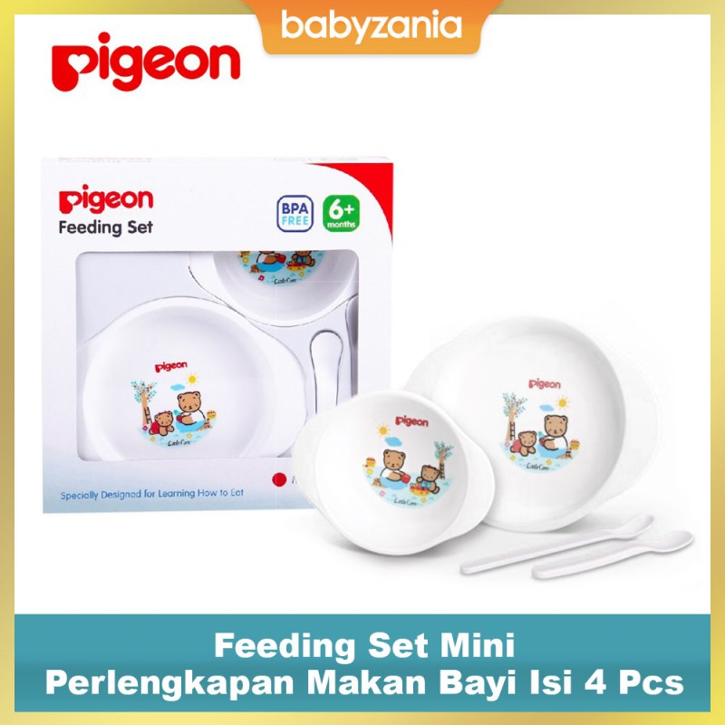 Pigeon Feeding Set Mini Perlengkapan Makanan Bayi - 6m+
