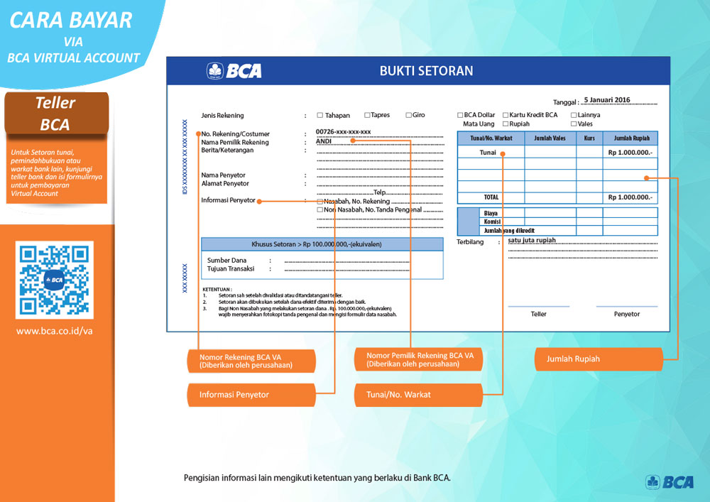 Cara Bayar BCA Virtual Account